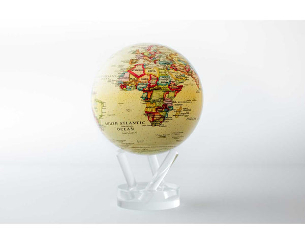 YELLOW POLITICAL MAP WORLD GLOBE – Zulees